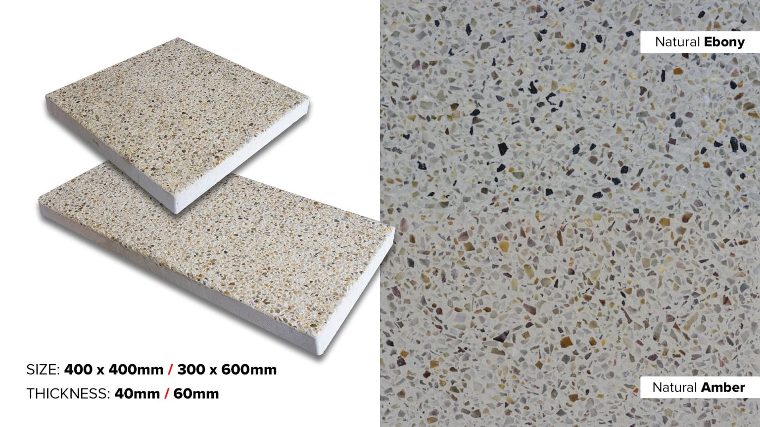 Exposed and Honed Aggregate Pavers | Bonita Stone Paving Perth