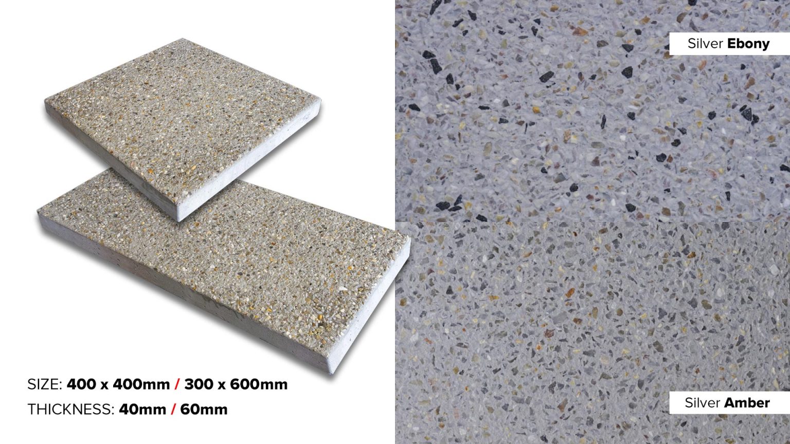 Exposed and Honed Aggregate Pavers | Bonita Stone Paving Perth